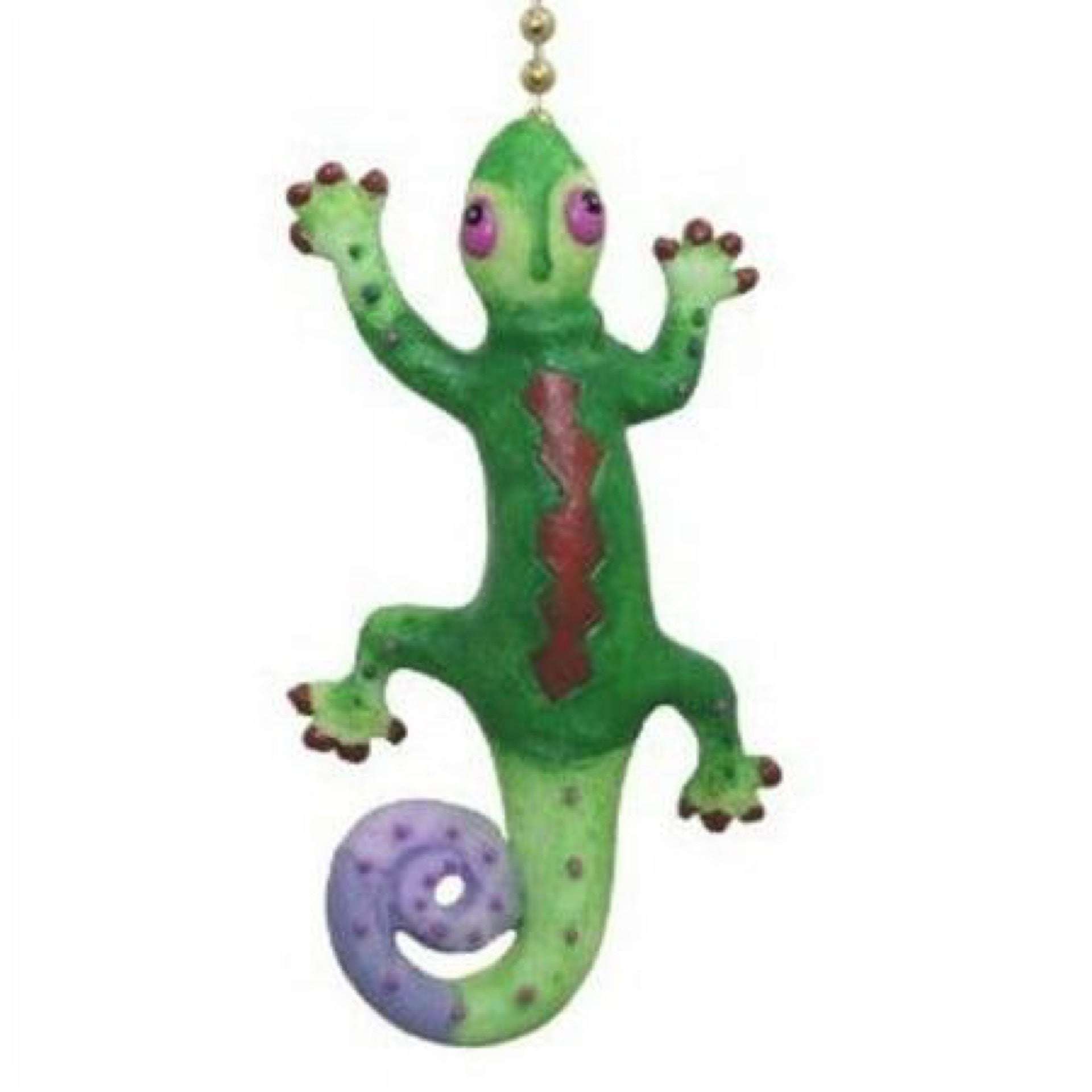 Tropical Gecko Lizard Tiki Bar Ceiling Fan Light Pull | Florida Linen
